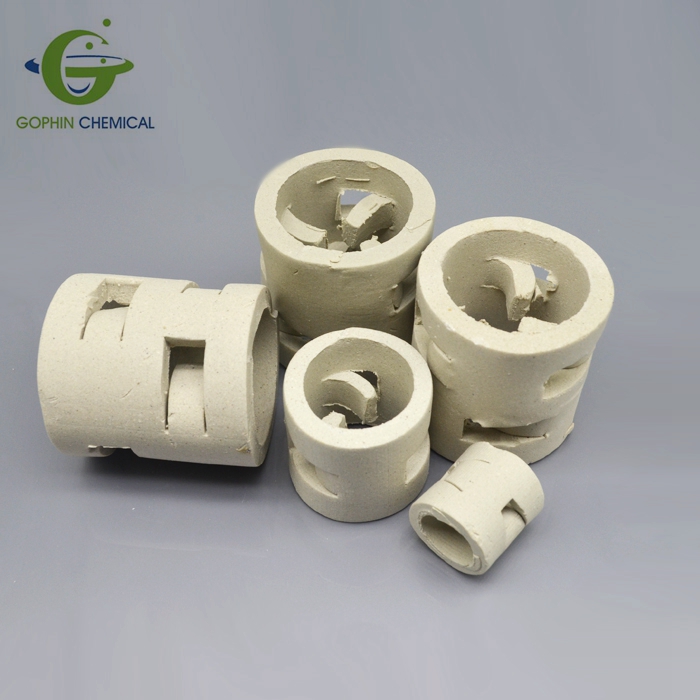 Ceramic Pall Ring Drying Column, Scrubber Packing, Cooling Tower Packing