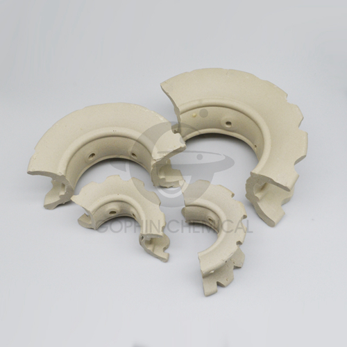 Ceramic Intalox Super Saddles RTO Drying Column, Scrubber Packing Packing