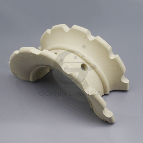 Ceramic Intalox Super Saddles RTO Drying Column, Scrubber Packing Packing